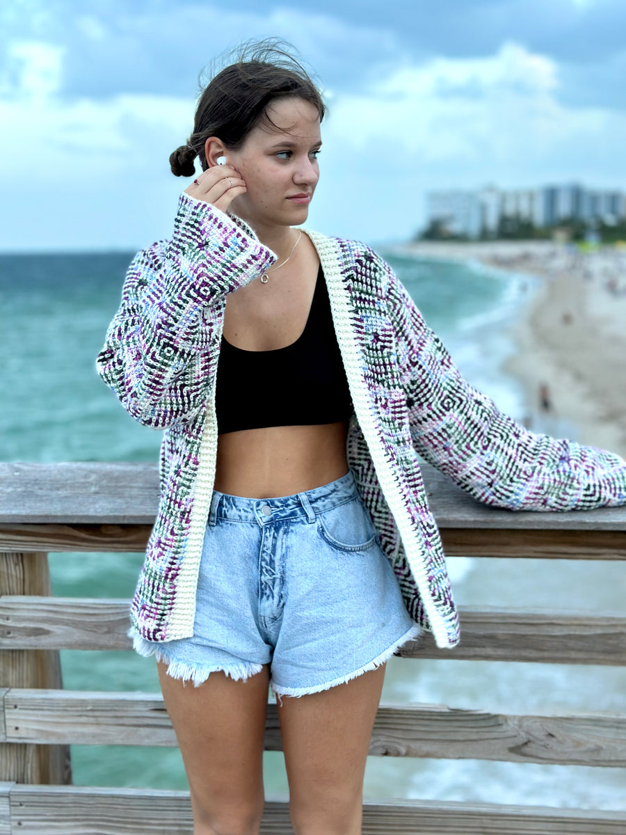 Crochet Visual Illusion Jacket PDF Pattern (instant download ...