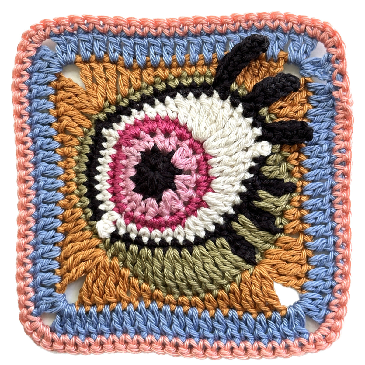 Granny Eye Square Crochet PDF PATTERN (instant download) – TSCrochetDesign